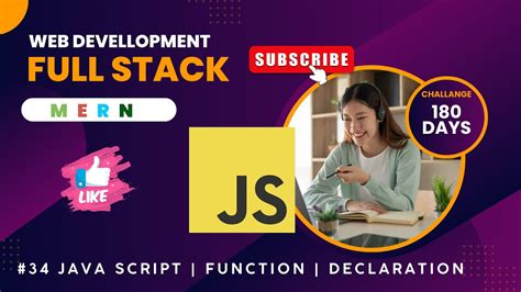 34 Full Stack Development Complete Course In Hindi Java Script Function Declaration Youtube