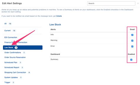 How To Set Up Low Stock Alerts