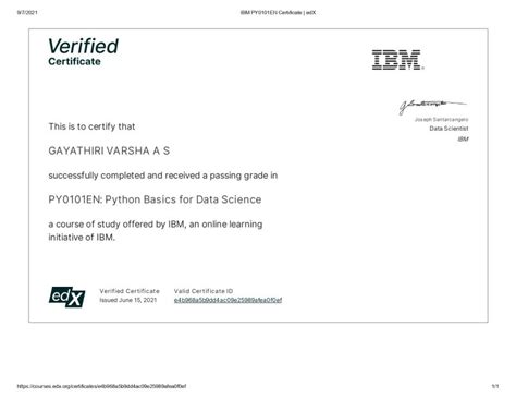 Gayathiri Varsha On Linkedin Course Completion Course Name Python Basics For Data Science Ibm