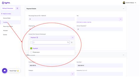 How To Integrate Paystack On Tyms For Invoice Payment Collection