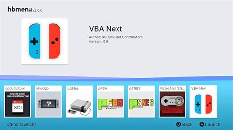 Vba Next Switch Gamebrew