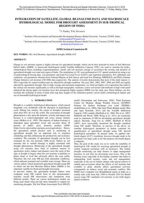 Pdf Integration Of Satellite Global Reanalysis Data And Macroscale