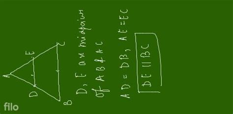 Using Theorem Prove That The Line Joining The Mid Points Of Any Two