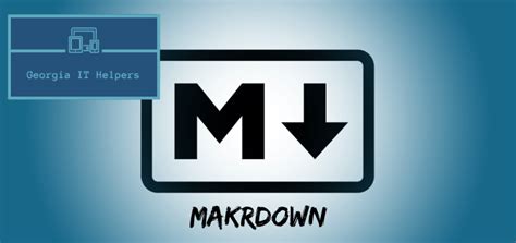 Markdown Vs Html Georgia It Helpers