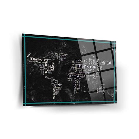Srd Concept Thank You World Map Glass Table