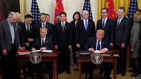 Estados Unidos Y China Firman Primera Fase De Acuerdo Comercial