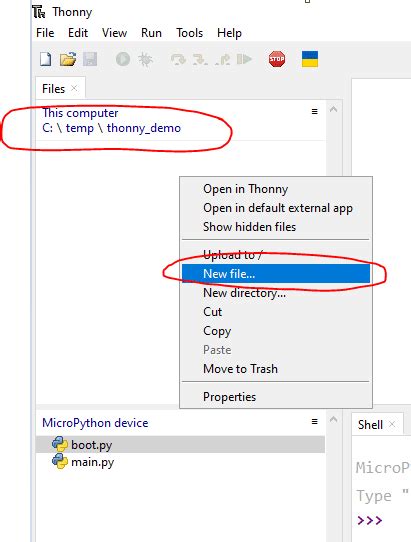 Micropython Development Using Thonny Ide