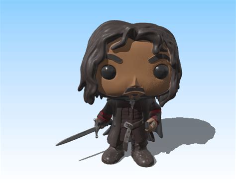🧙‍♂️ Aragon Funko Pop Lotr・ Stl File For 3d Printing・cults