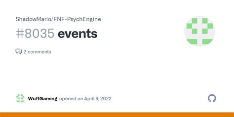 Events · Issue 8035 · Shadowmariofnf Psychengine · Github