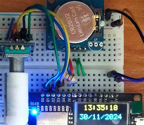 Seta43 Reloj Con Ds1307 Oled Rotary Encoder Módulo 12e Hw 364b