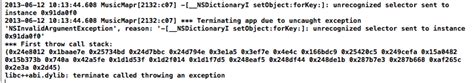 Ios Nsdictionaryi Setobjectforkey Unrecognized Selector Sent To Instance 0x91da0f0