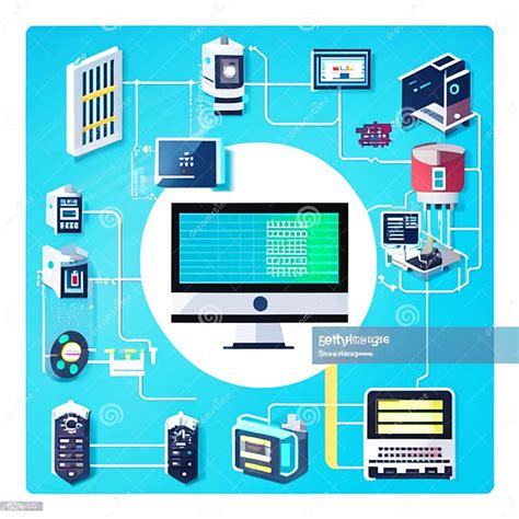 Data Center Concept Illustration Vector Illustration In A Flat Style