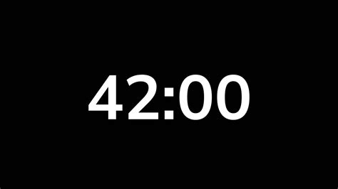 45 Second Countdown Timer Animation On Black Background 39000356 Stock Video At Vecteezy