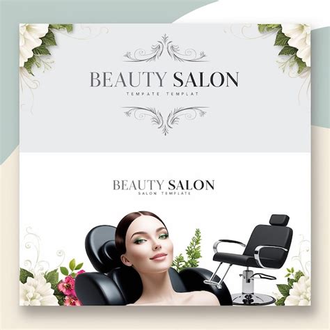 Beauty Salon Template Design Premium Ai Generated Image