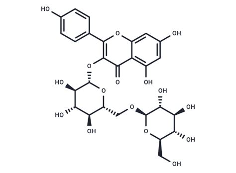 Kaempferol 3 O gentiobioside 山柰酚 3 龙胆双糖苷 Glucosidase TargetMol