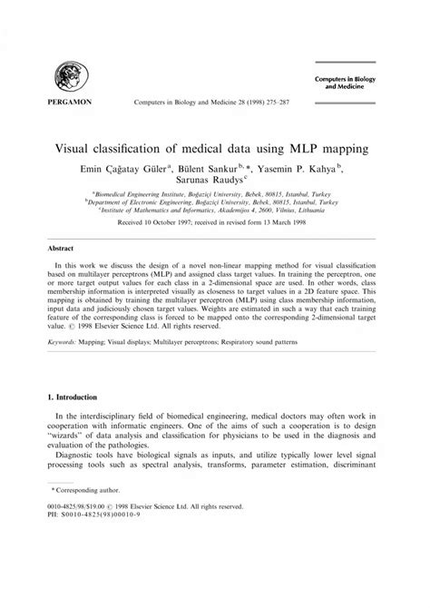 Pdf Visual Classification Of Medical Data Using Mlp Mapping Dokumen Tips