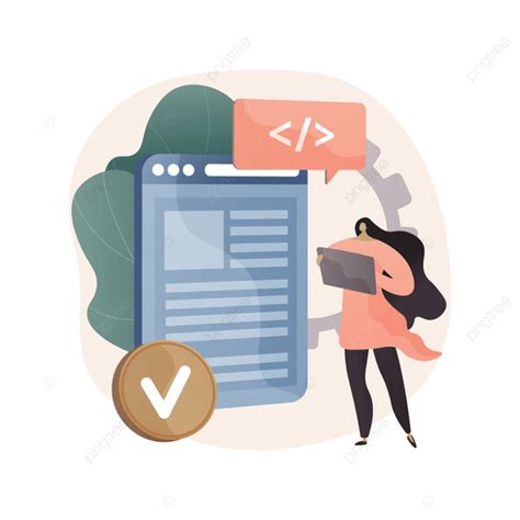 Single Page Vector Art PNG Single Page Application Abstract Concept Vector Illustration Foliar