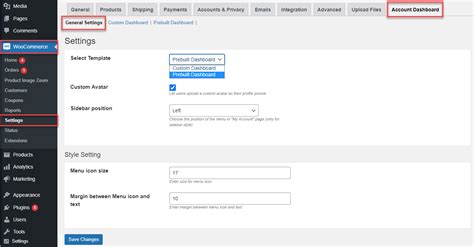 Woocommerce Custom My Account Page And Dashboard Plugin