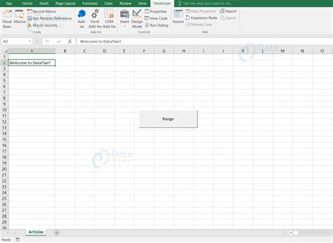 Vba Range Object Dataflair