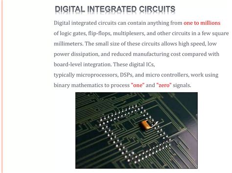 Ppt On Ic Integrated Circuit Pptx