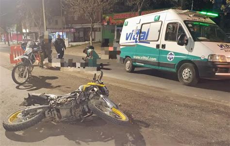 Un Motociclista Resultó Herido Tras Chocar Con Un Auto En Carlos Paz
