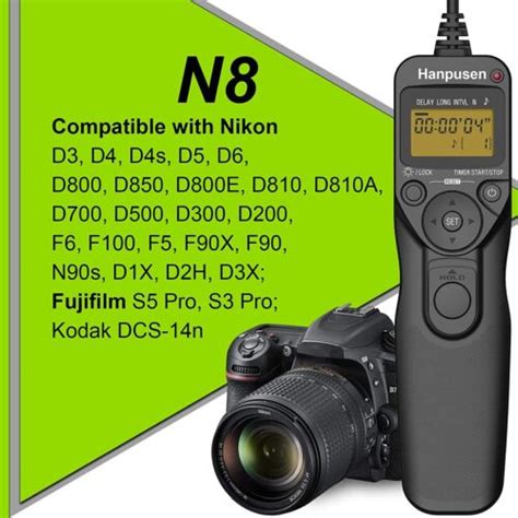 Camera Time Lapse Intervalometer Remote Shutter Release For Nikon Z8 Z9