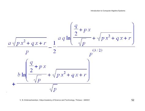 Introduction To Computer Algebra Systems