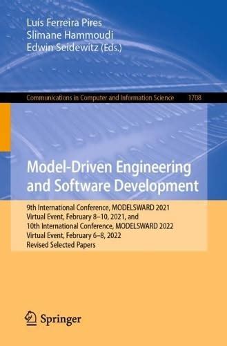 model driven engineering and software development 9th international conference modelsward 2021