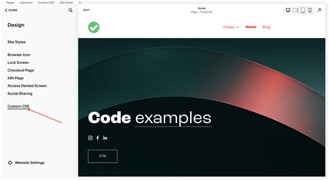 how to add code to one page only squarespace