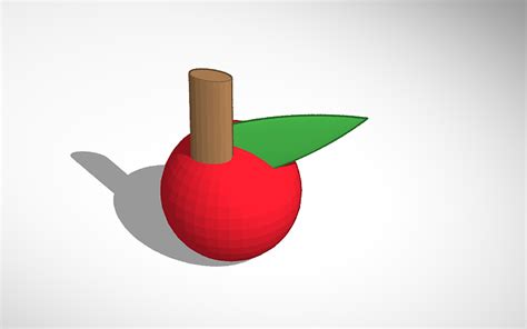 3d Design Apple Tinkercad