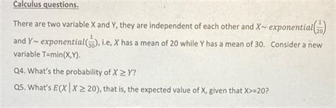 solved there are two variable x and y they are independent