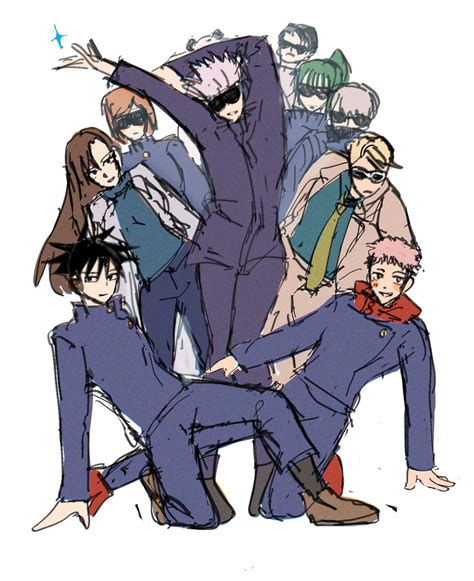 Souiebi 1207 Fushiguro Megumi Gojou Satoru Ieiri Shoko Inumaki Toge