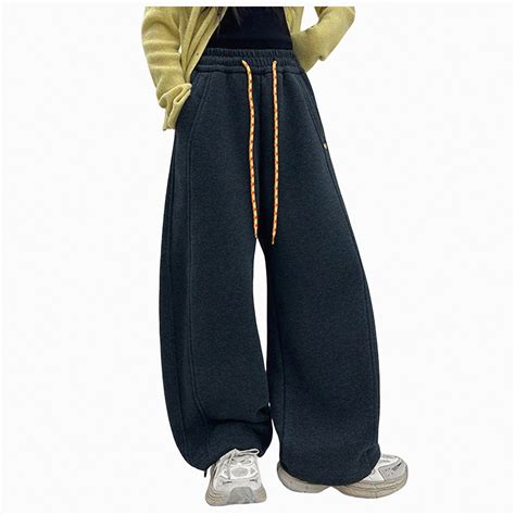 Mgoye Pants Girls Girls Wide Leg Sweatpants Baggy Pants Drawstring Cute Teen Girl Sweatpants