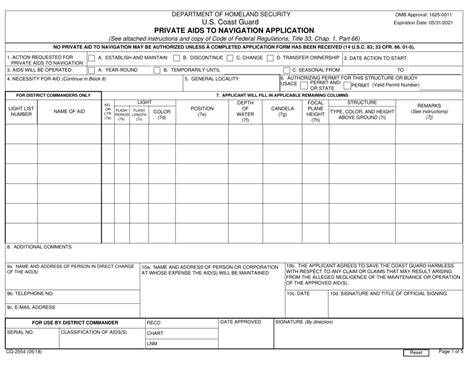 Form Cg 2554 Fill Out Sign Online And Download Fillable Pdf