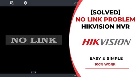 Hikvision No Link Problem Network Unreachable Hikvision YouTube