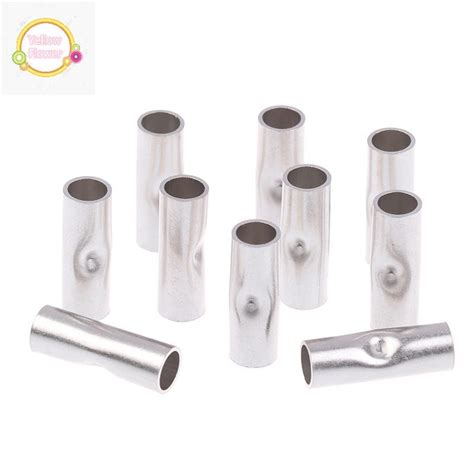 Yellowflower 10 ชิ้น Bn ลวดทองแดงการเชื่อมต่อสายเคเบิลจีบแขน Lug Connector Non ฉนวนท่อ Butt