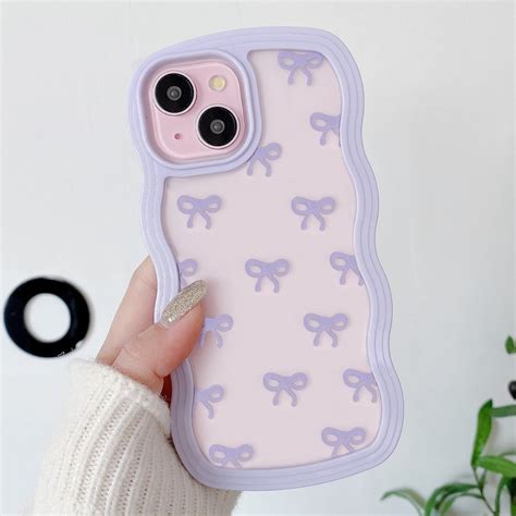 Qltypri Bow Case For Iphone 13iphone 14 Clear Cute Ribbon