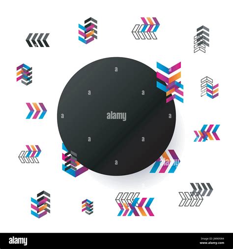 Minimal Arrow Pattern Isolated On White Background Stock Vector Image Art Alamy