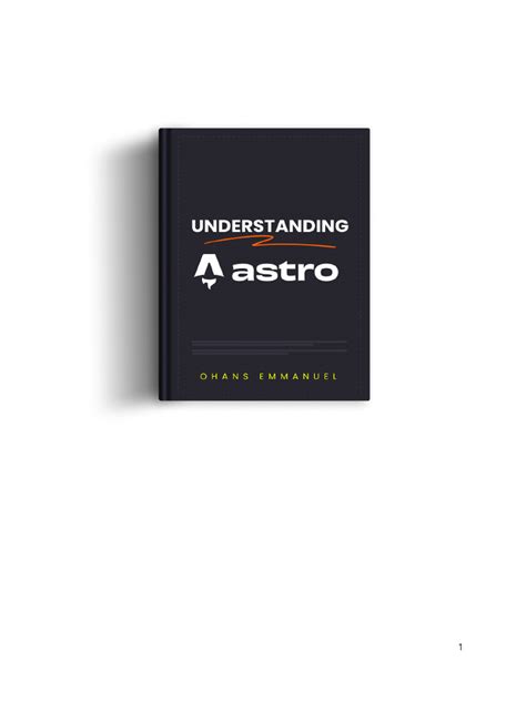 Understanding Astro Pdf Command Line Interface Software Development