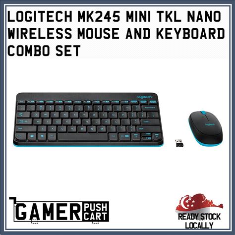 Logitech Mk240 245 Mini Tkl Nano Wireless Mouse And Keyboard Combo Set Shopee Singapore