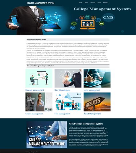 Java Spring Boot Mvc College Management System Source Code Documentation