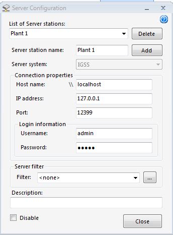 Server Configuration