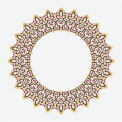 Round Or Circular Decorative Pattern For Design Framework And Banner