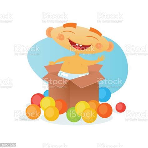 귀여운 아기 소년 쾌활 한 아이 행복 한 만화 유아 기저귀에 가득 찬에 대한 스톡 벡터 아트 및 기타 이미지 가득 찬