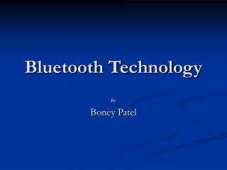 PPT An Introduction To BLUETOOTH TECHNOLOGY PowerPoint Presentation Free Download ID