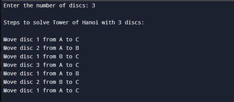 Tower Of Hanoi Algorithm In C Code Examples And Solutions
