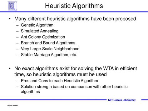 Ppt A Genetic Algorithm For The Weapon To Target Assignment Problem