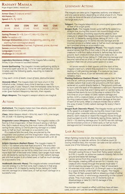 A Very Weird Statblock I Made R DnDHomebrew