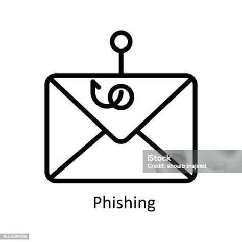 피싱 벡터 개요 아이콘 디자인 그림입니다 흰색 배경에 사이버 보안 기호 Eps 10 파일 네트워크 보안에 대한 스톡 벡터 아트 및 기타 이미지 네트워크 보안 데이터