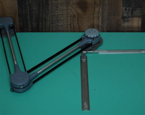 Vintage Drafting Machine Bruning Right Hand Machine Compact Size 2 Bruning All Metal Scales